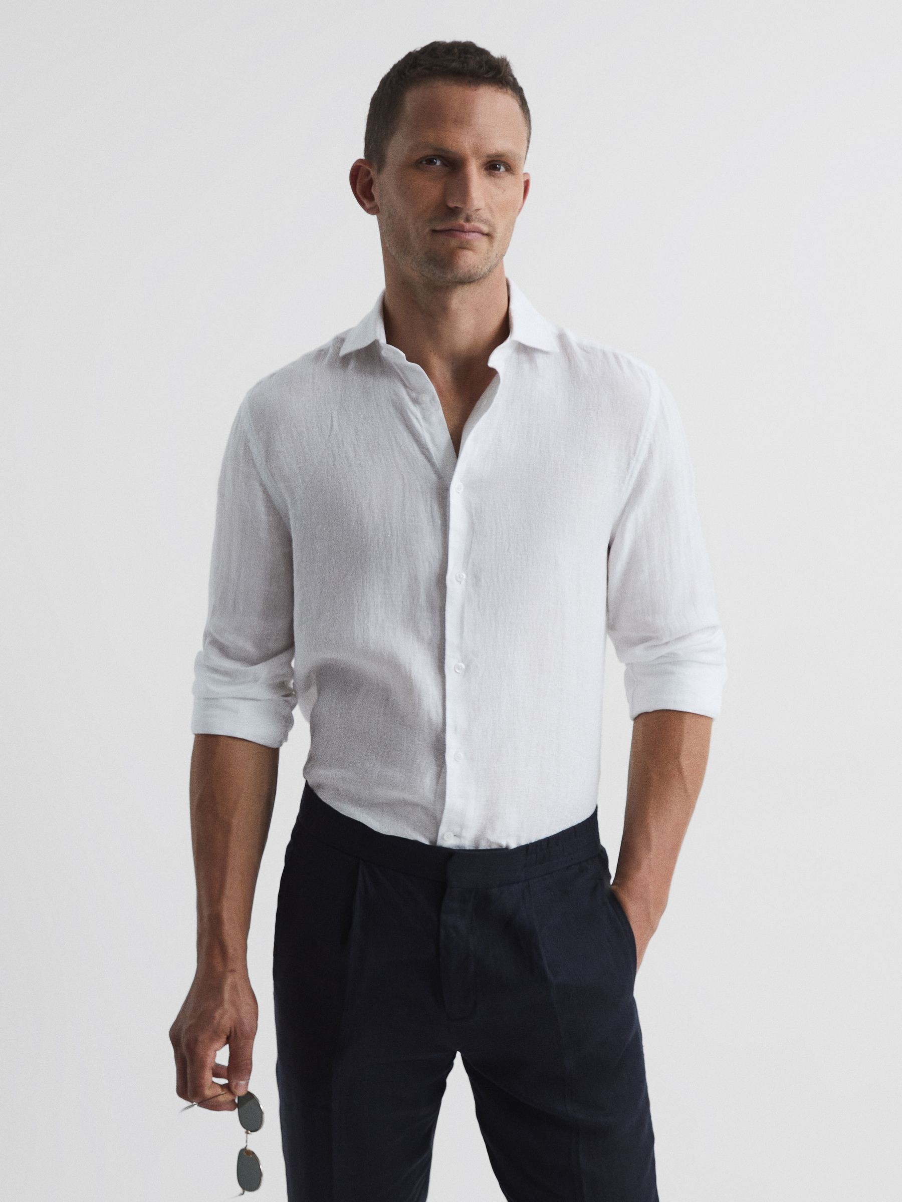 Reiss Ruban Linen Regular Fit Shirt - REISS