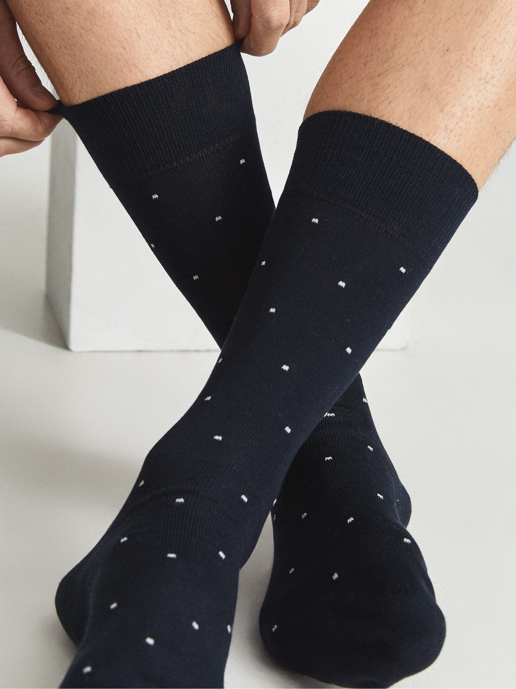 Reiss Mario Spot Polka Dot Socks - REISS