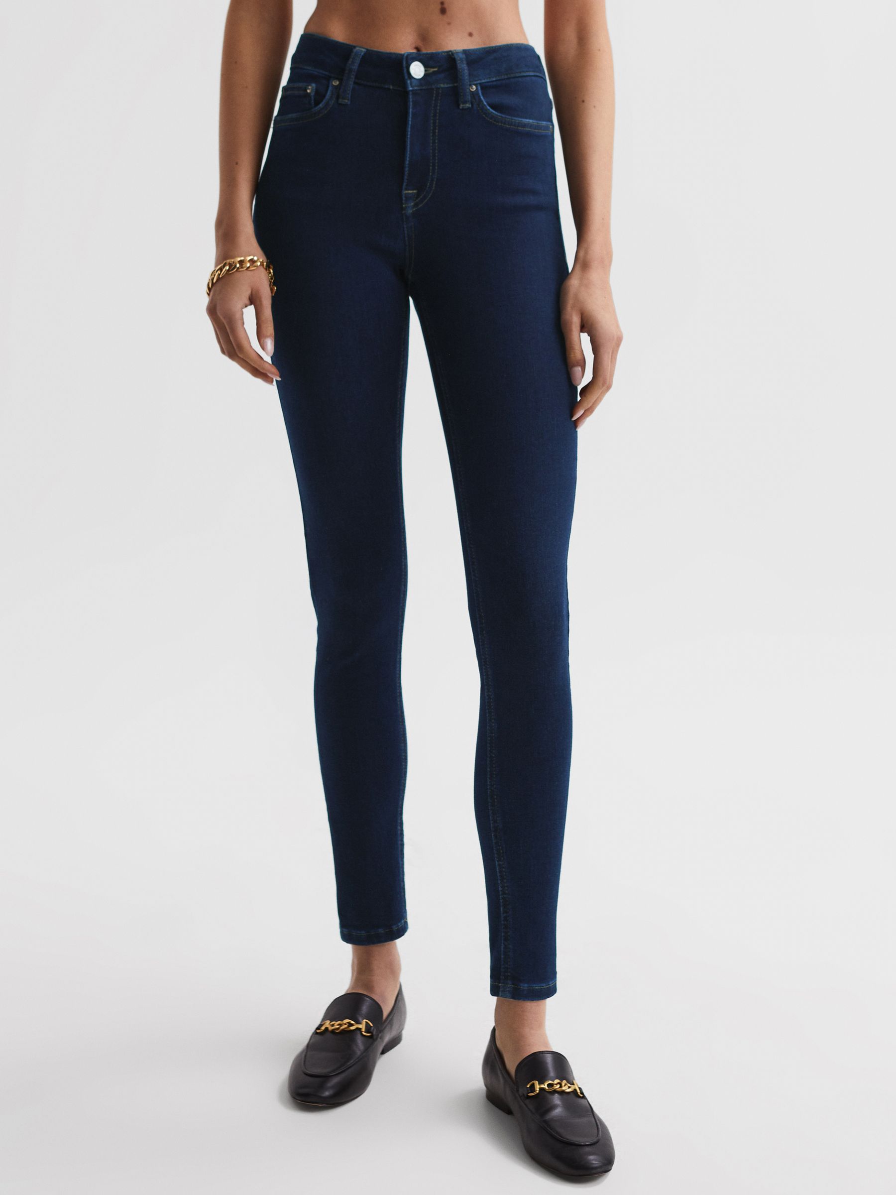 Reiss Lux Mid Rise Skinny Jeans - REISS