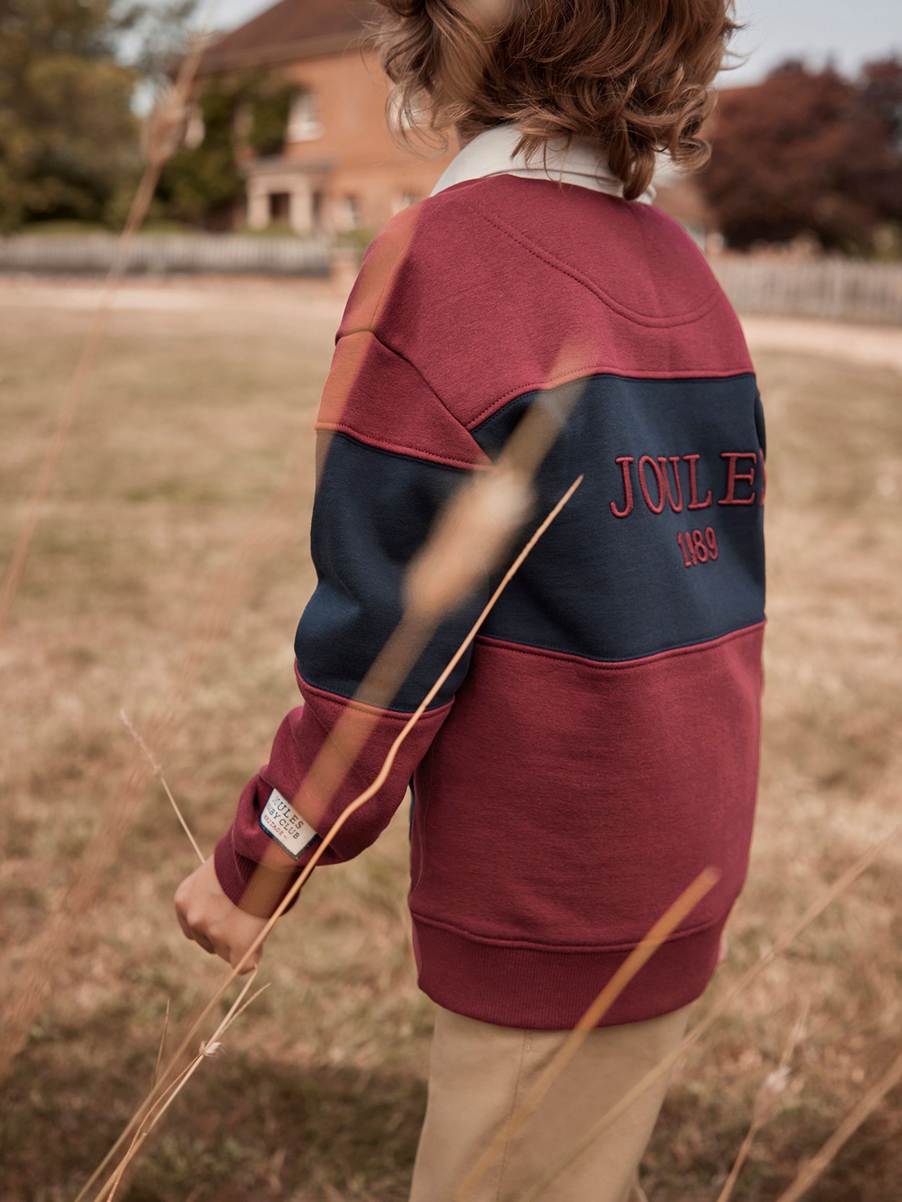 Buy Joules Try Red Rugby Sweatshirt from the Joules online shop