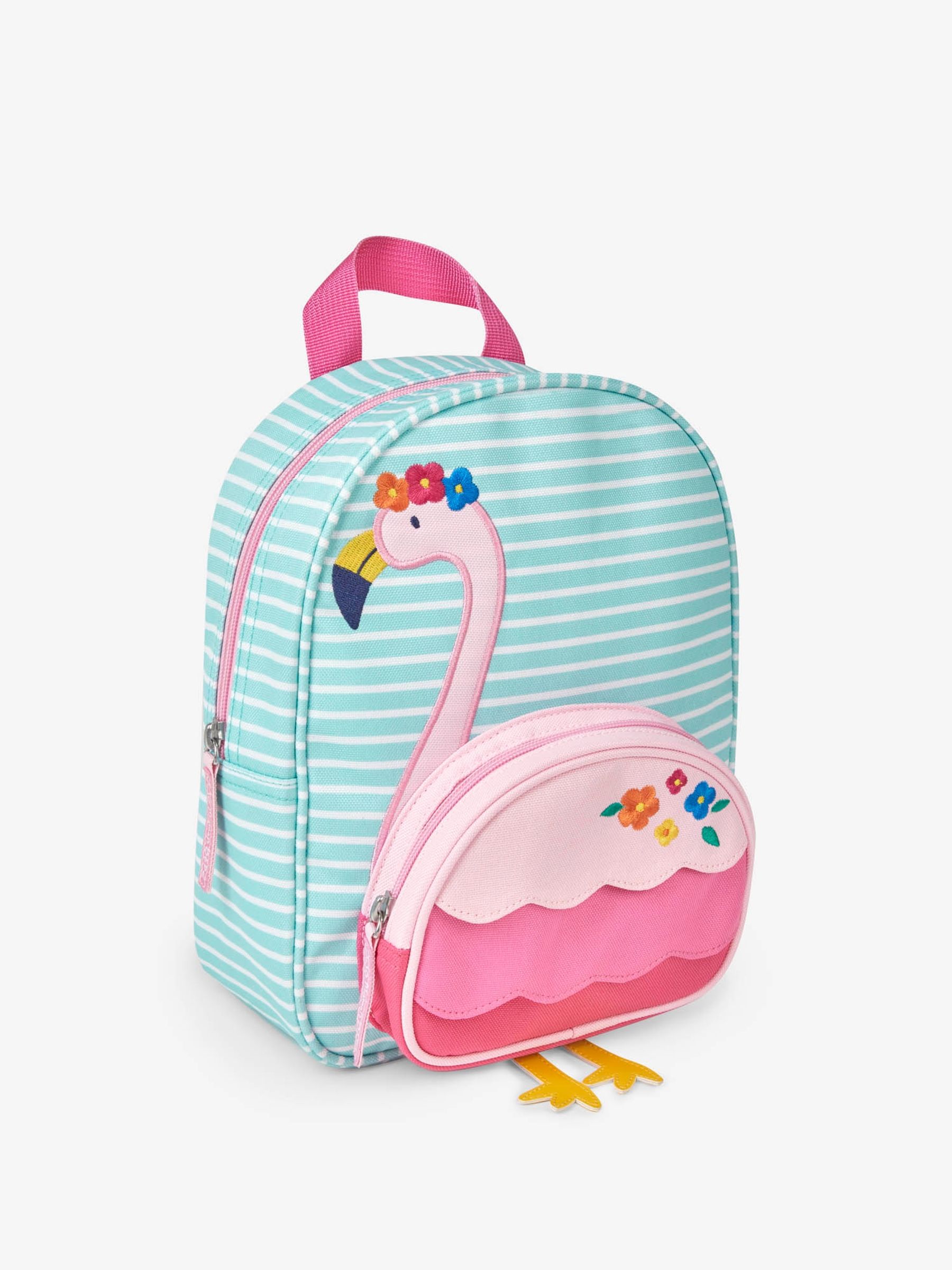 Buy JoJo Maman Bébé Personalised Flamingo Backpack from the JoJo Maman ...