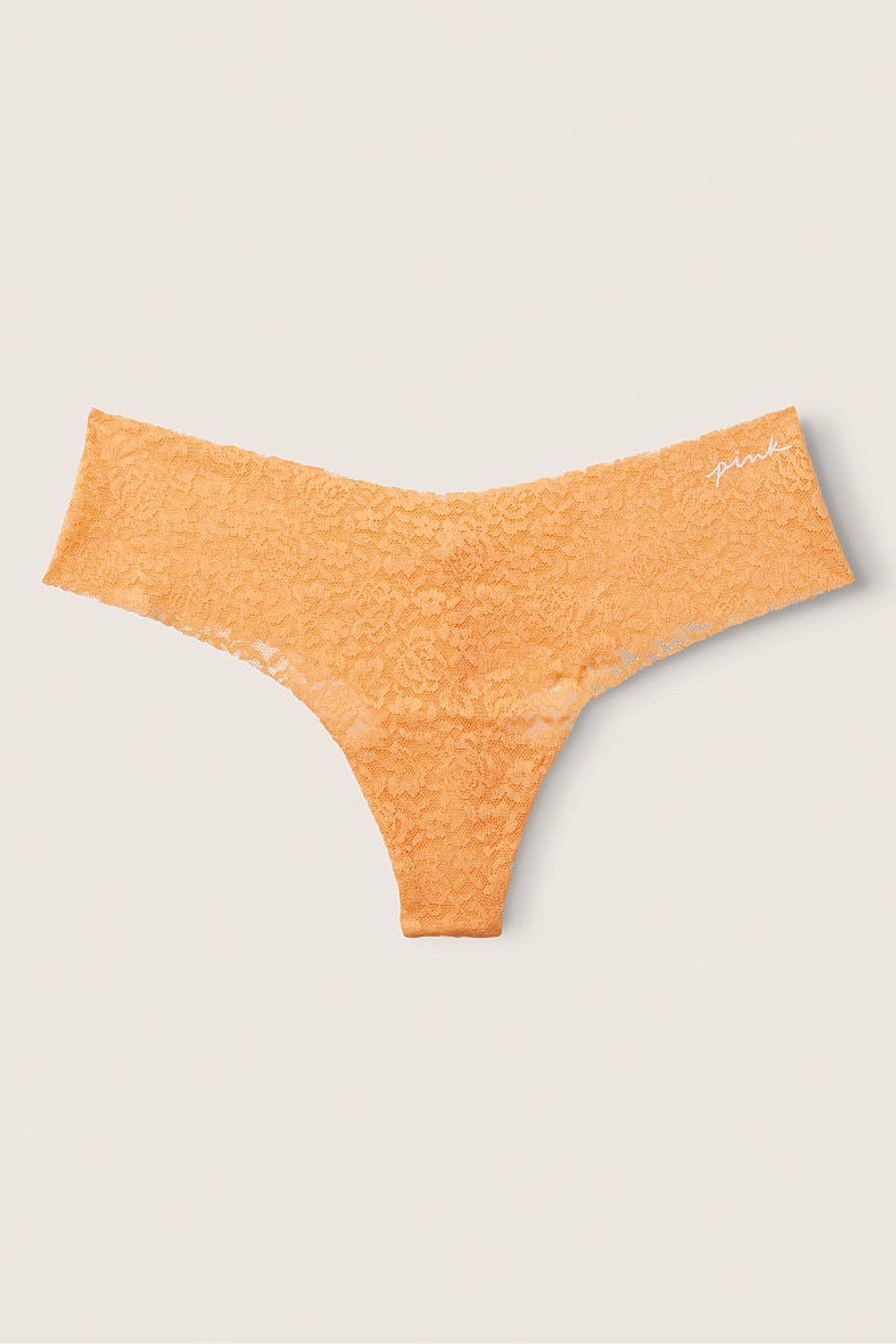 Buy Victorias Secret Pink Lace No Show Knickers From The Victorias